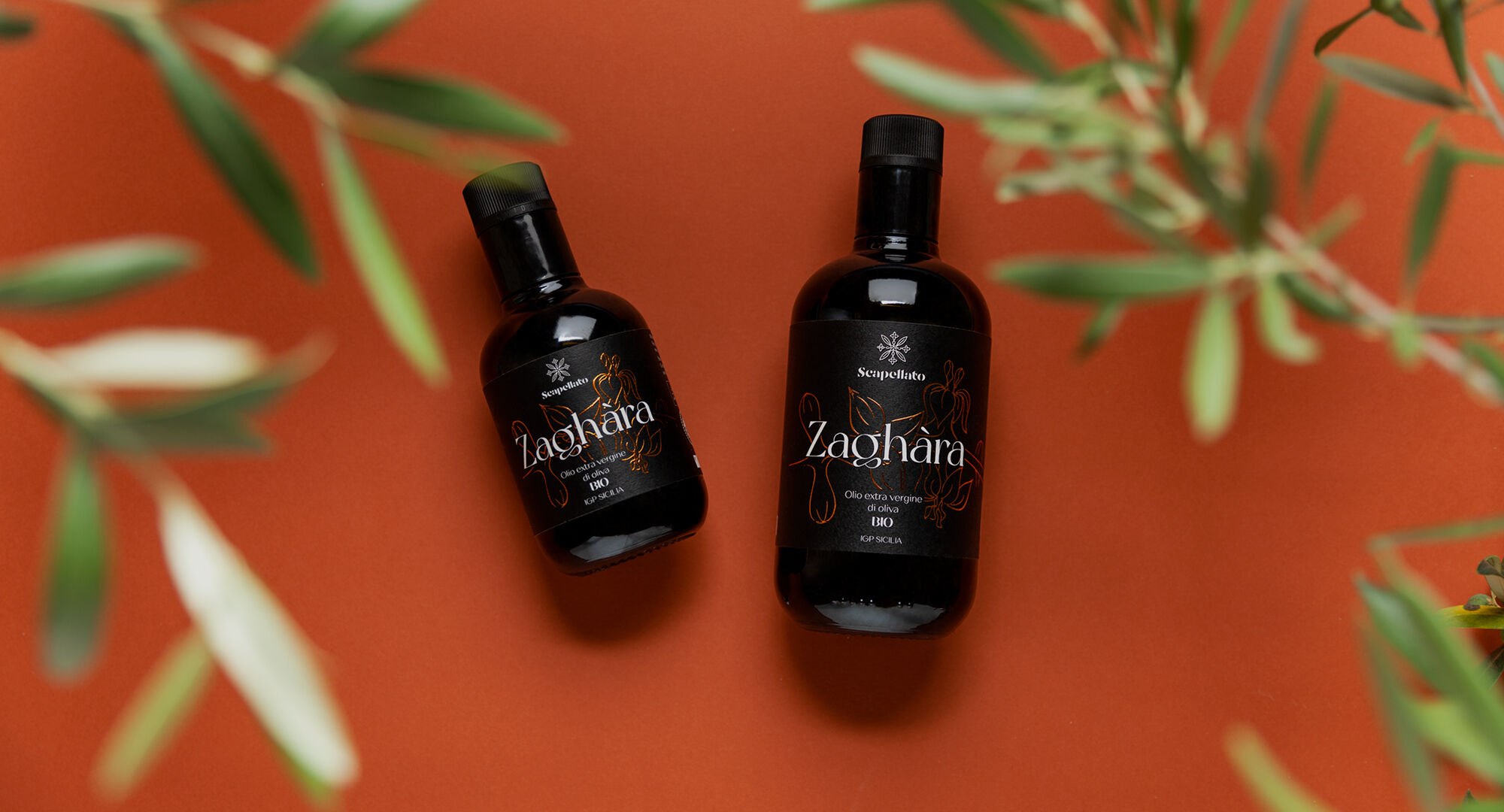 Packaging olio Zaghàra • Scapellato